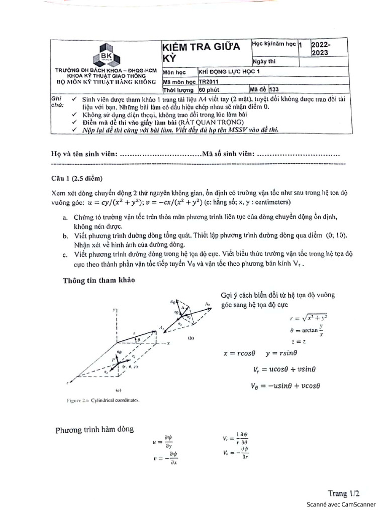 Đề thi GK K20 | PDF