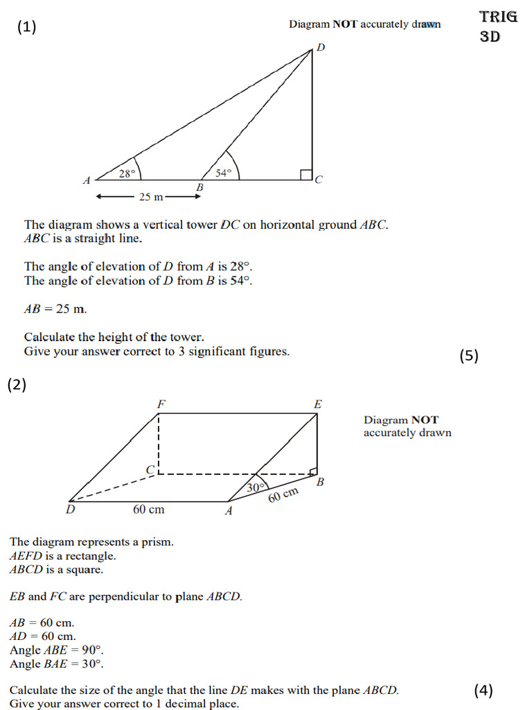Trig 3d | PDF