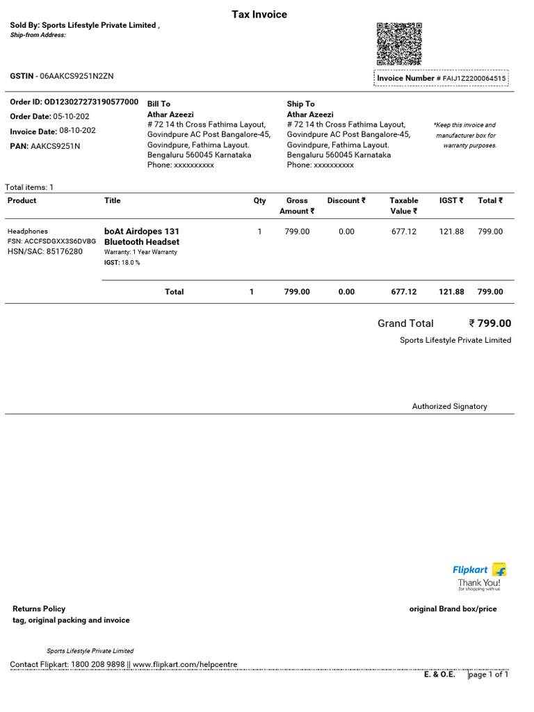 Boat Invoice | PDF | Payments | Government Finances