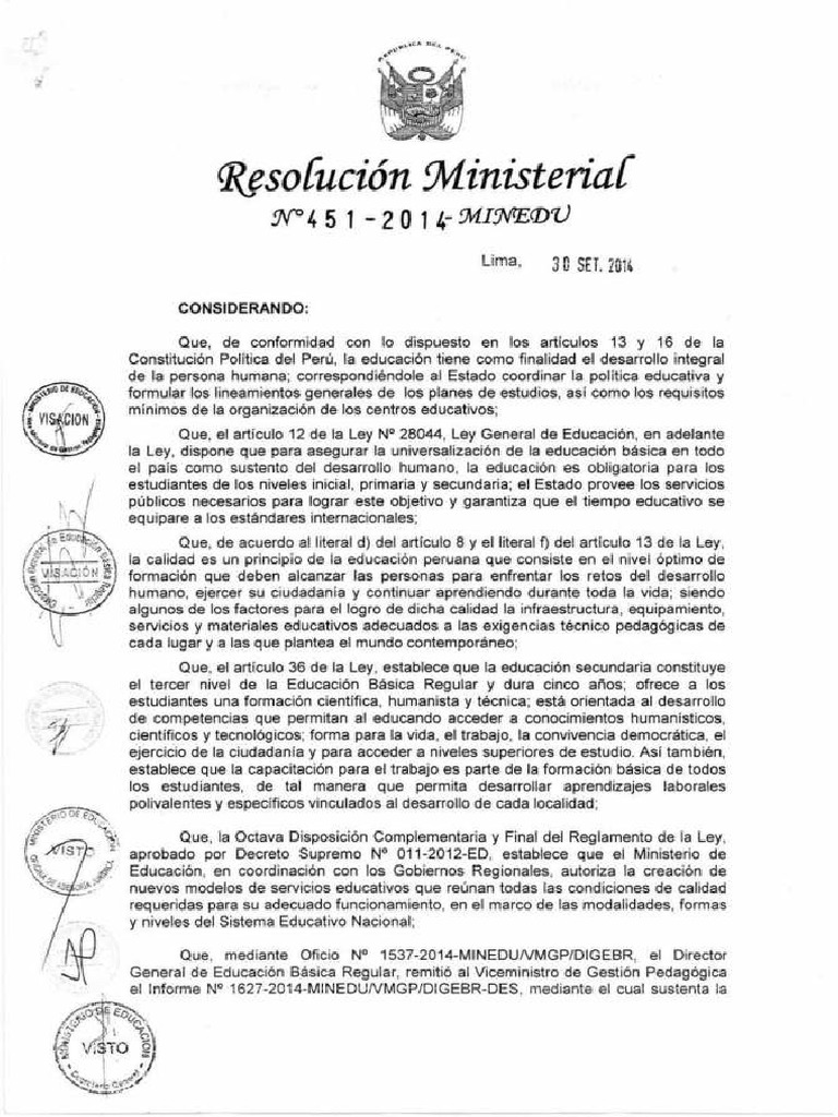 Norma Que Crea Iiee Jec | PDF