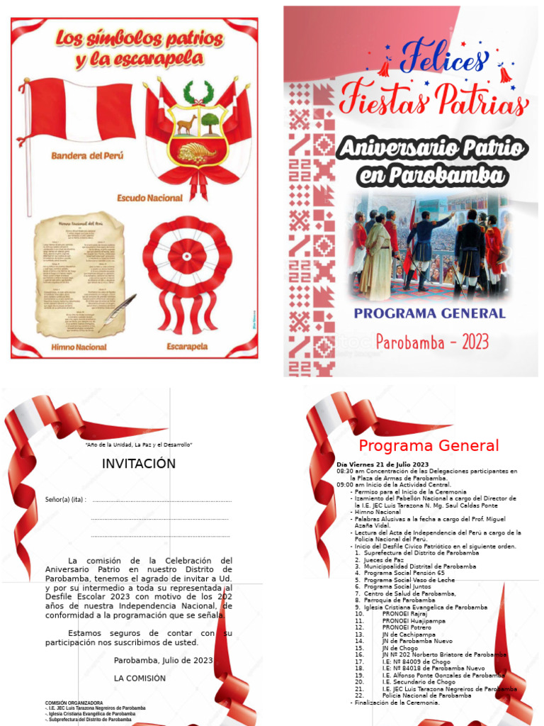 Programa Aniversario Patrio 2023 | PDF