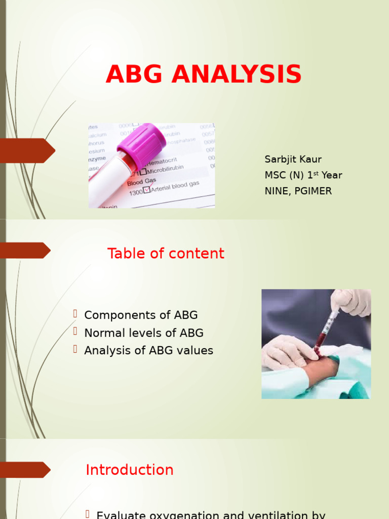 Abg Analysis | PDF