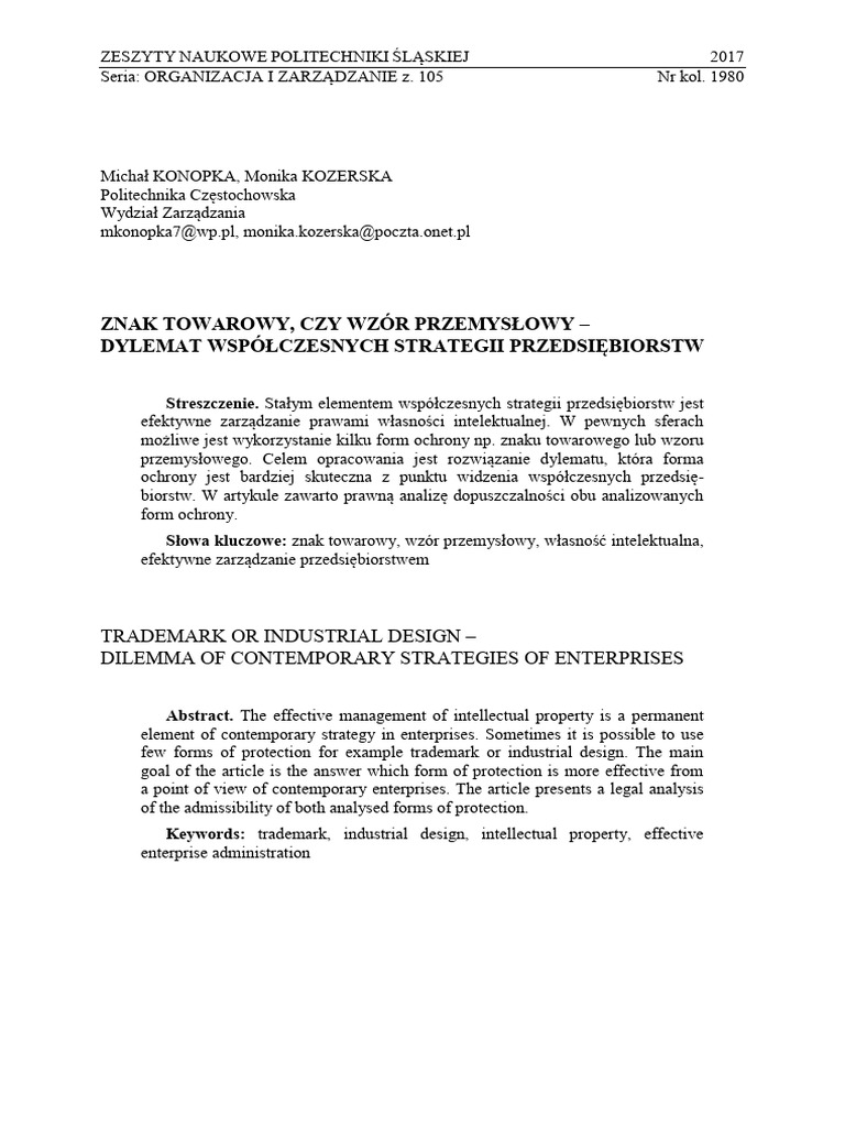 Konopka Znak ZN Org 2017 105 | PDF