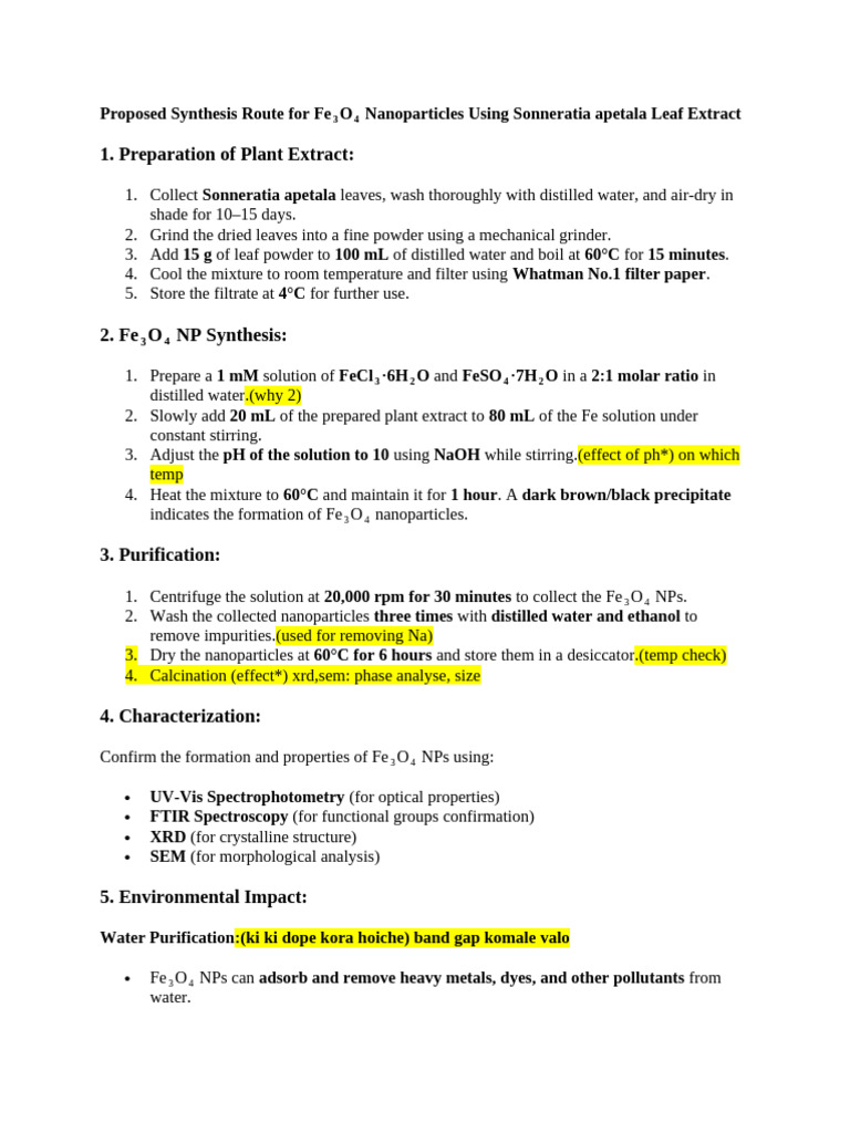 Preparation of Plant Extract | PDF