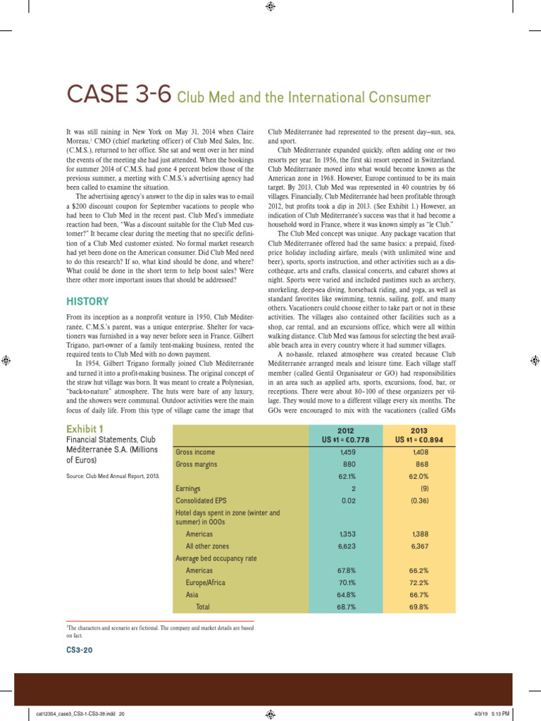 Club Med Sales Strategies Review | PDF | Advertising | Travel Agency