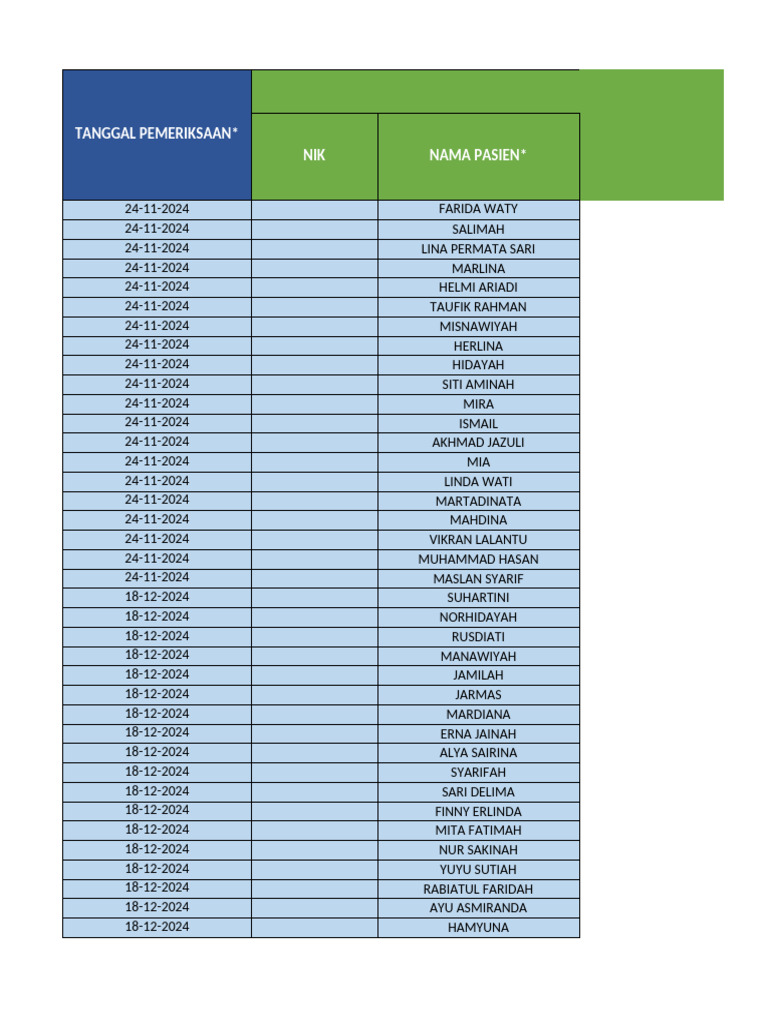 Fo Puskesmas Kertak Hanyar Desember 2024 | PDF | Borneo | Languages Of Asia