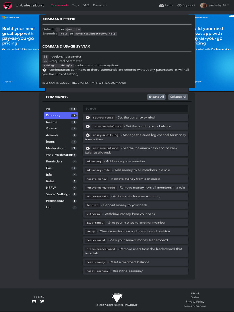 UnbelievaBoat - Discord Bot! | PDF | Money | Computing