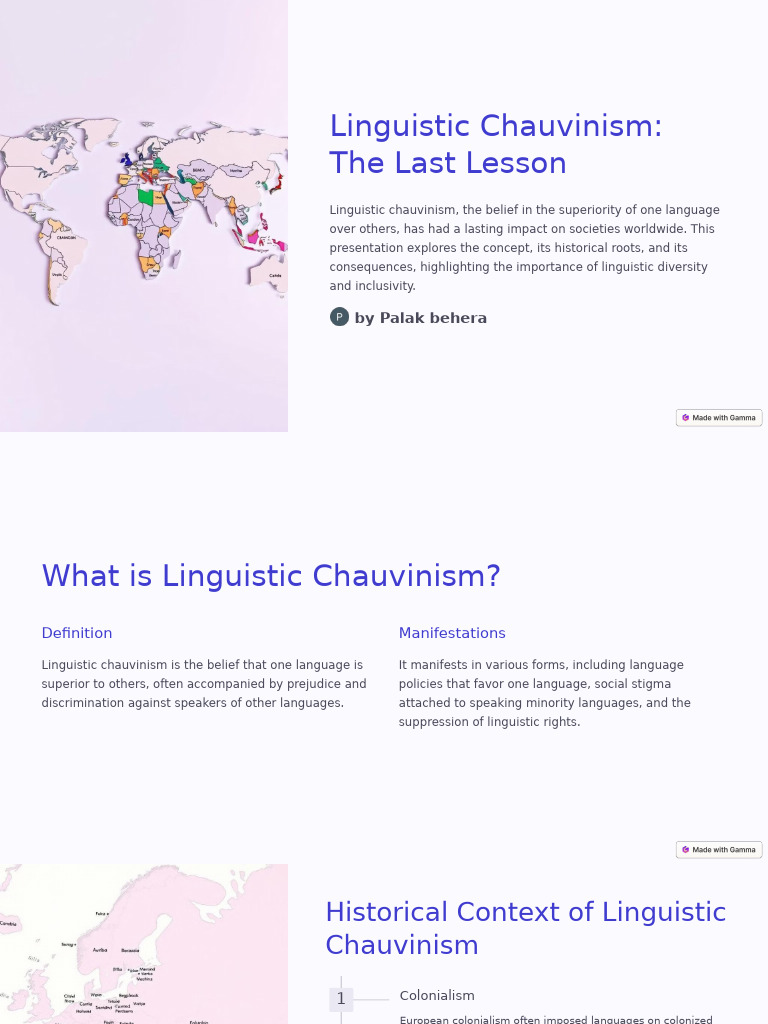 Linguistic Chauvinism The Last Lesson | PDF | Minority Group | Social ...