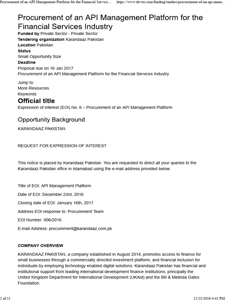 API Management Platform for Finance | PDF | Information Security | Business