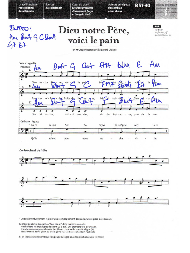 Dieu-notre-Père-voici-le-pain-B-57-30 - 2 | PDF