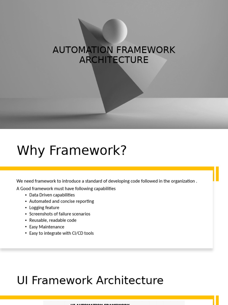 Automation Framework | PDF