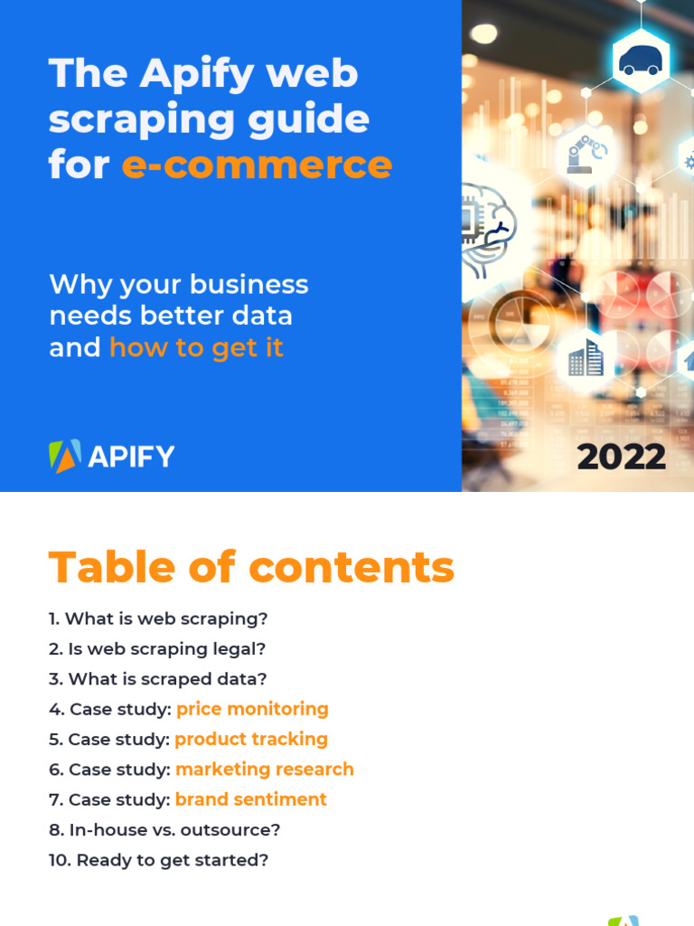 The Apify Web Scraping Guide for E-commerce | PDF | World Wide Web ...