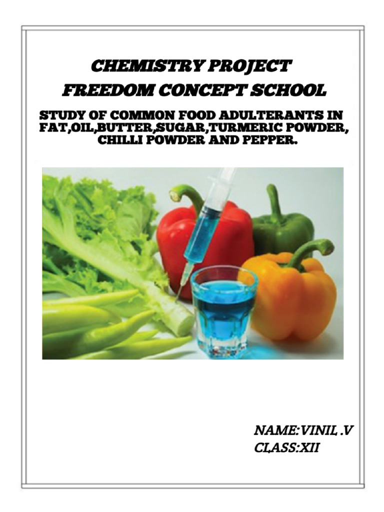 Chemistry Project | PDF