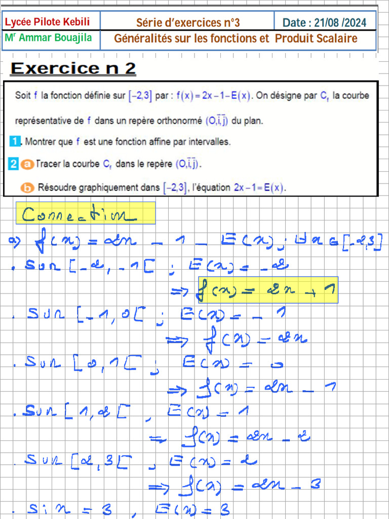 Correction Serie 3 Et 4 | PDF