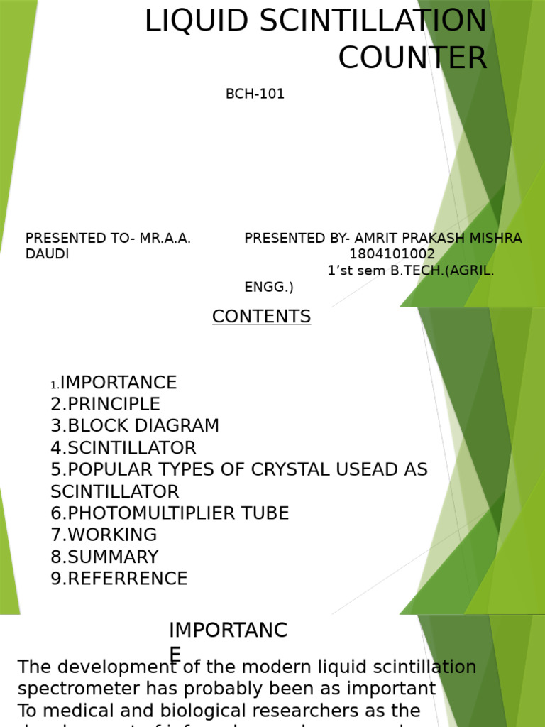 Scintillation Counter Basics | PDF | Vacuum Tube | Optics