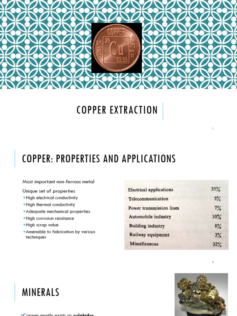 Copper extraction | PDF | Metals | Physical Sciences