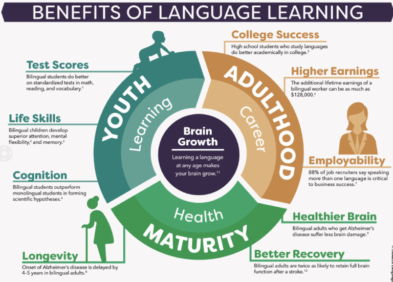 Language Learning Benefits Infographic | PDF