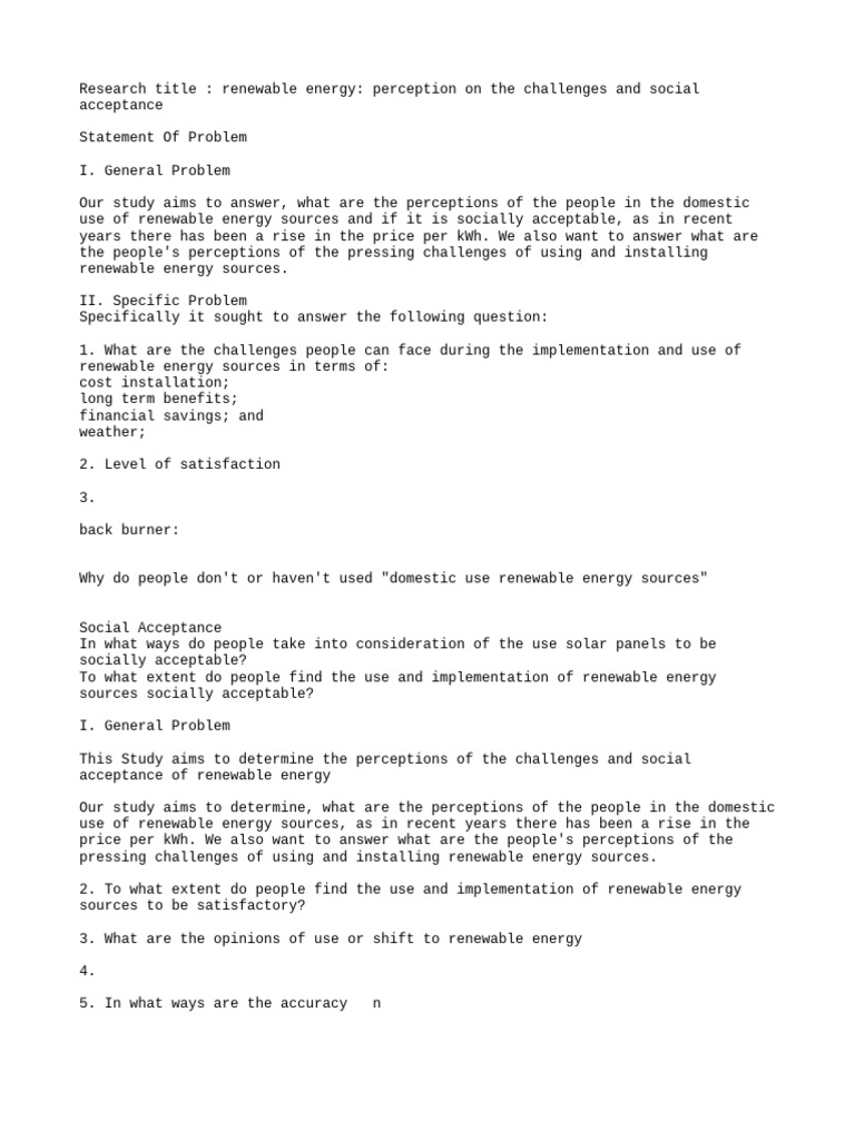 Important SOP by Jonathan&merc | PDF | Renewable Energy | Energy ...