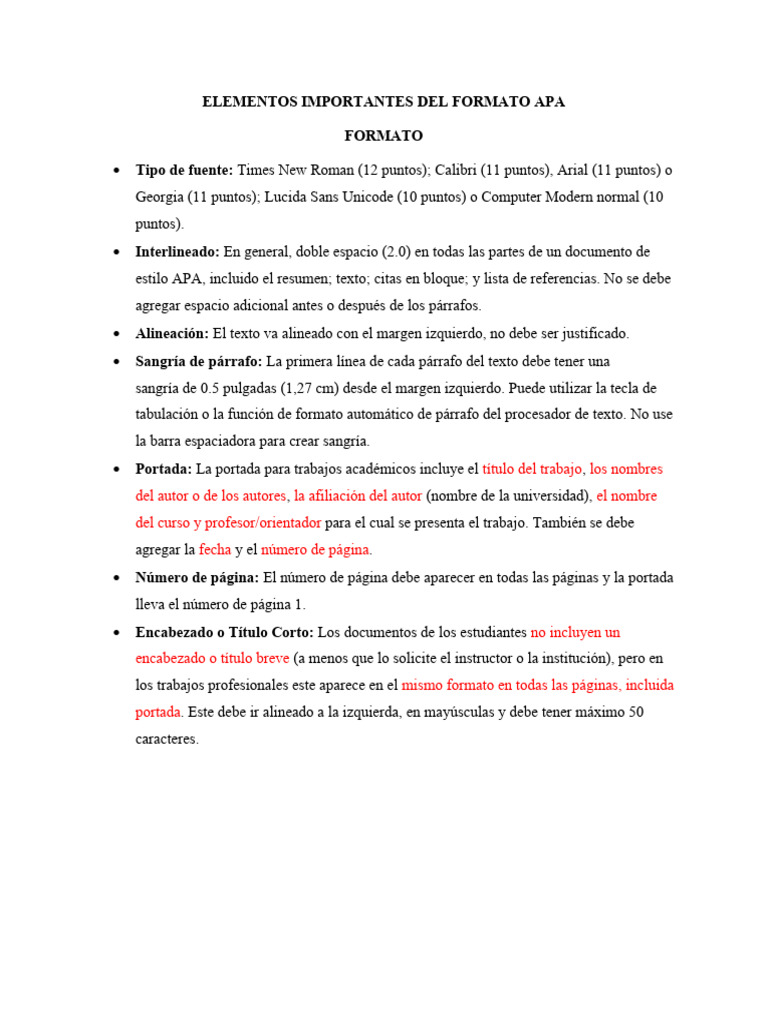 Guía Completa del Formato APA | PDF | Estilo apa | Comillas