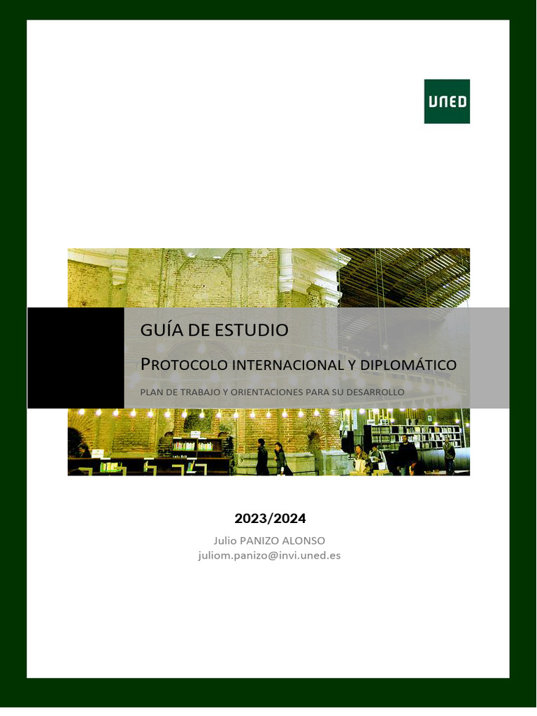 Guía de Estudio: Protocolo Diplomático | PDF | Evaluación | Diplomacia