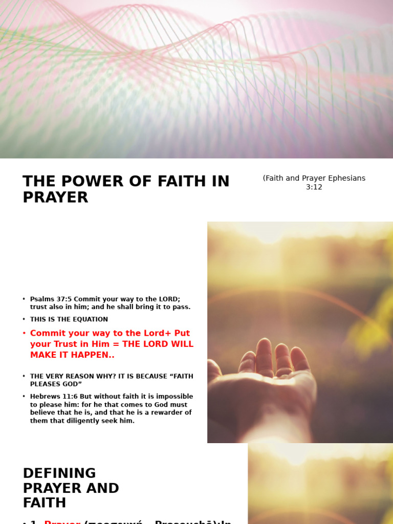 Faith's Impact on Effective Prayer | PDF | Prayer | Faith