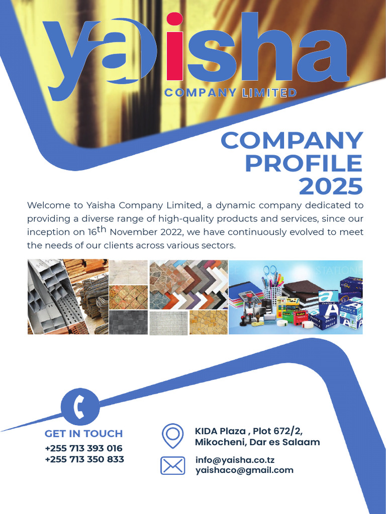 Yaisha Company Limited Overview | PDF | Clothing | Foods
