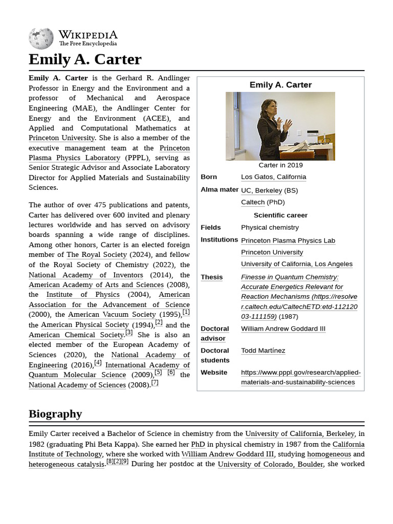 Emily_A._Carter | PDF | Physical Sciences | Chemistry