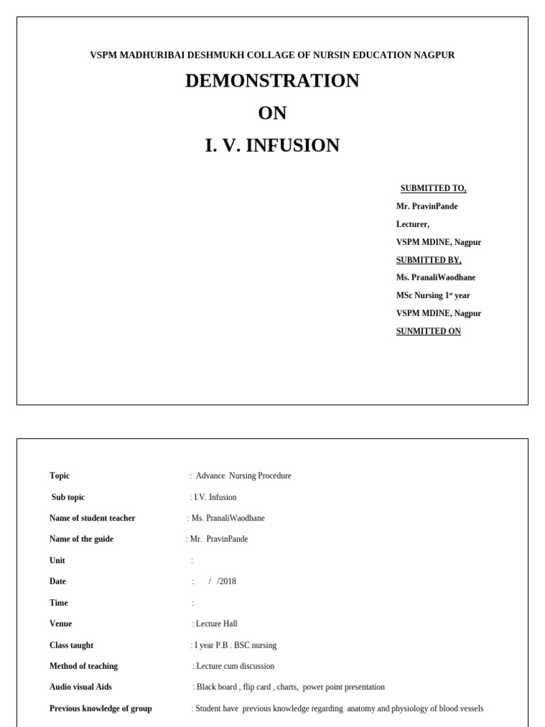 iv infusion fresh | PDF | Artery | Vasodilation