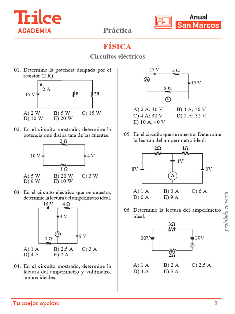 SEM30 (Practica) Circuitos Electricos | PDF | Compatibilidad electromagnética | Bienes ...