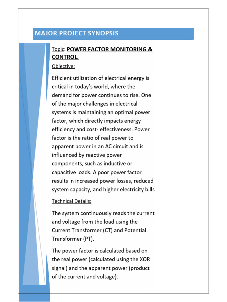 Major Project Synopsis 2 Update | PDF | Ac Power | Smart Grid