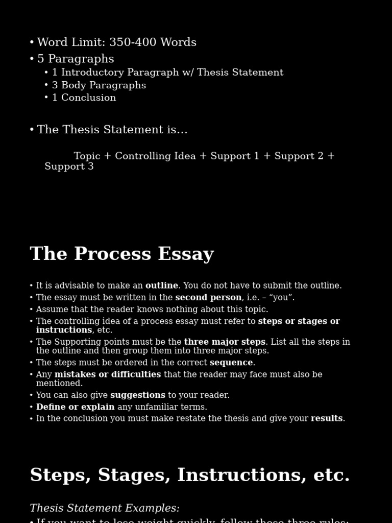 Slide 6 - Process Essay | PDF | Tea | Facebook