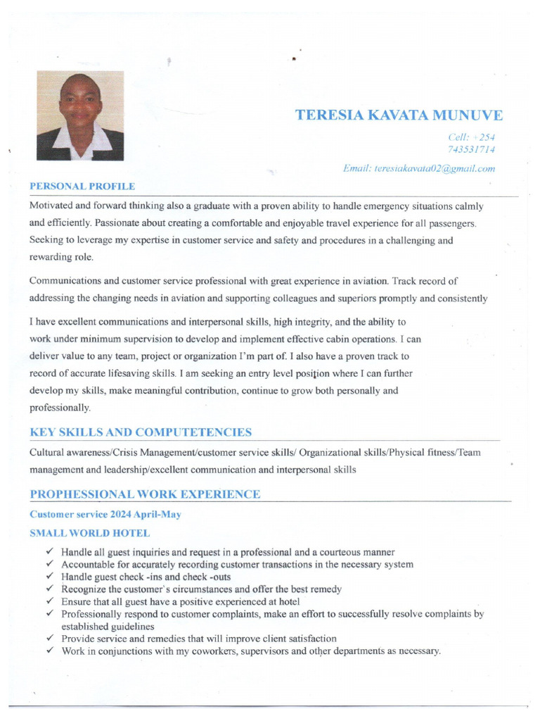 TERESIA KAVATA DOCUMENTSS - Copy | PDF