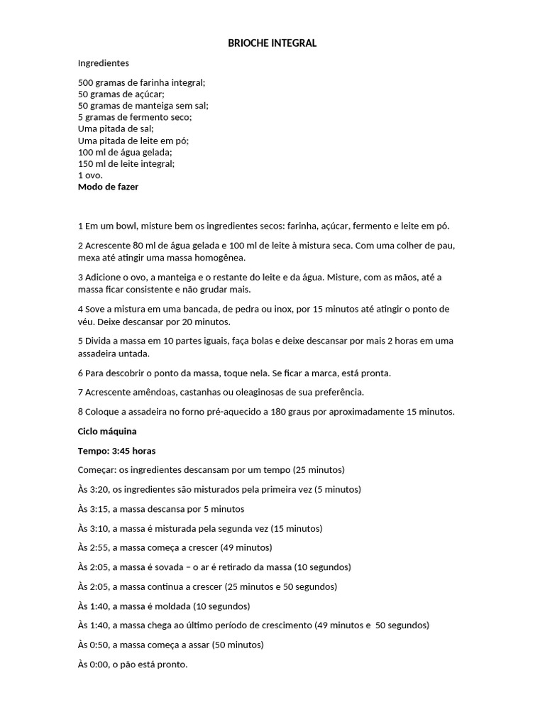 BRIOCHE INTEGRAL | PDF