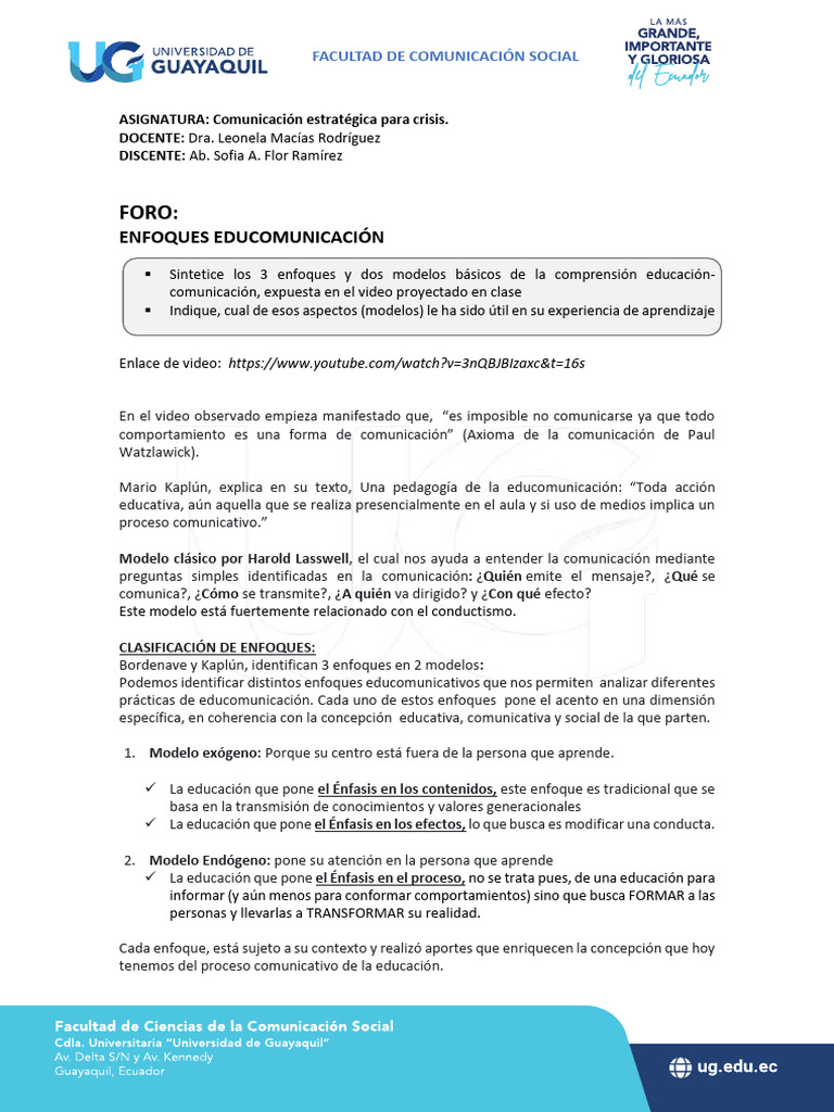 Enfoques Educomunicacion | PDF | Comunicación | Aprendizaje