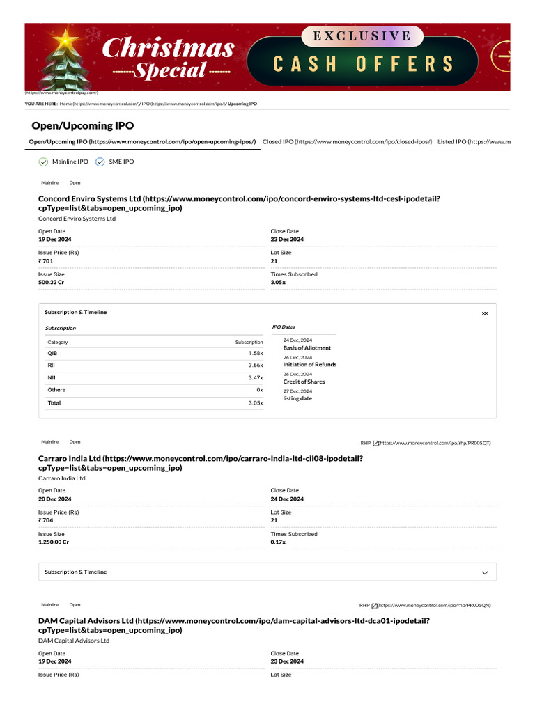Upcoming IPOs - List of Upcoming IPOs in India - Recent IPOs - O | PDF | Initial Public Offering ...