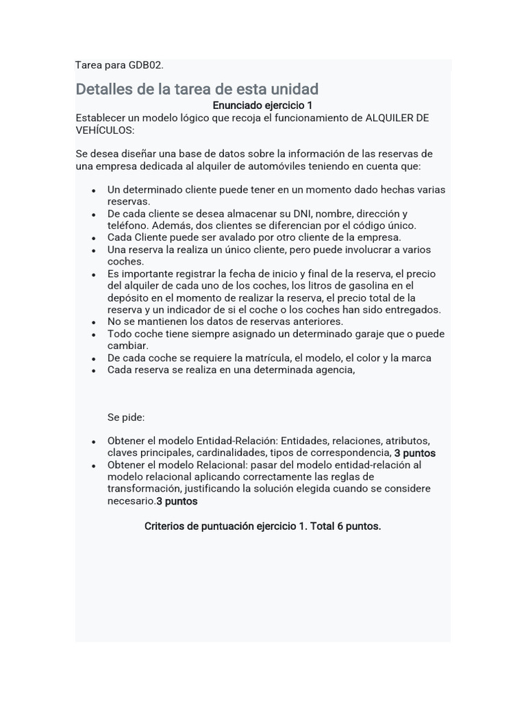 Tarea 2 Modulo Elearning GDB02 | PDF | Base de datos relacional | Informática