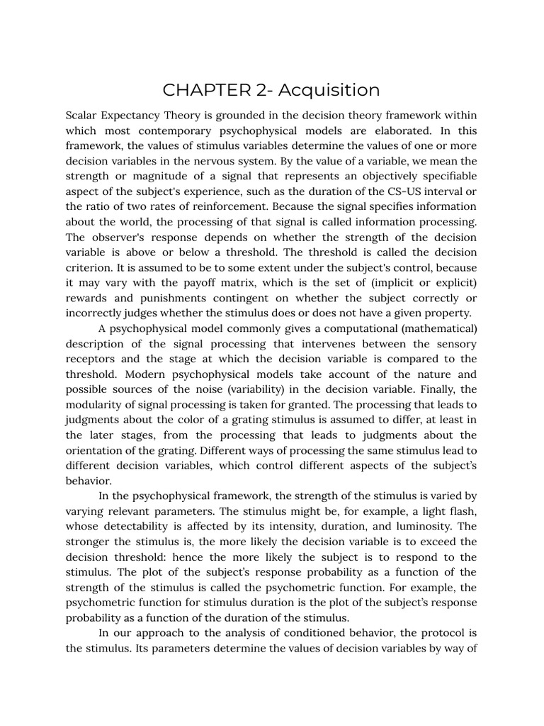 The Symbolic Foundations of Conditioned Behavior - CHAPTER 2 ...