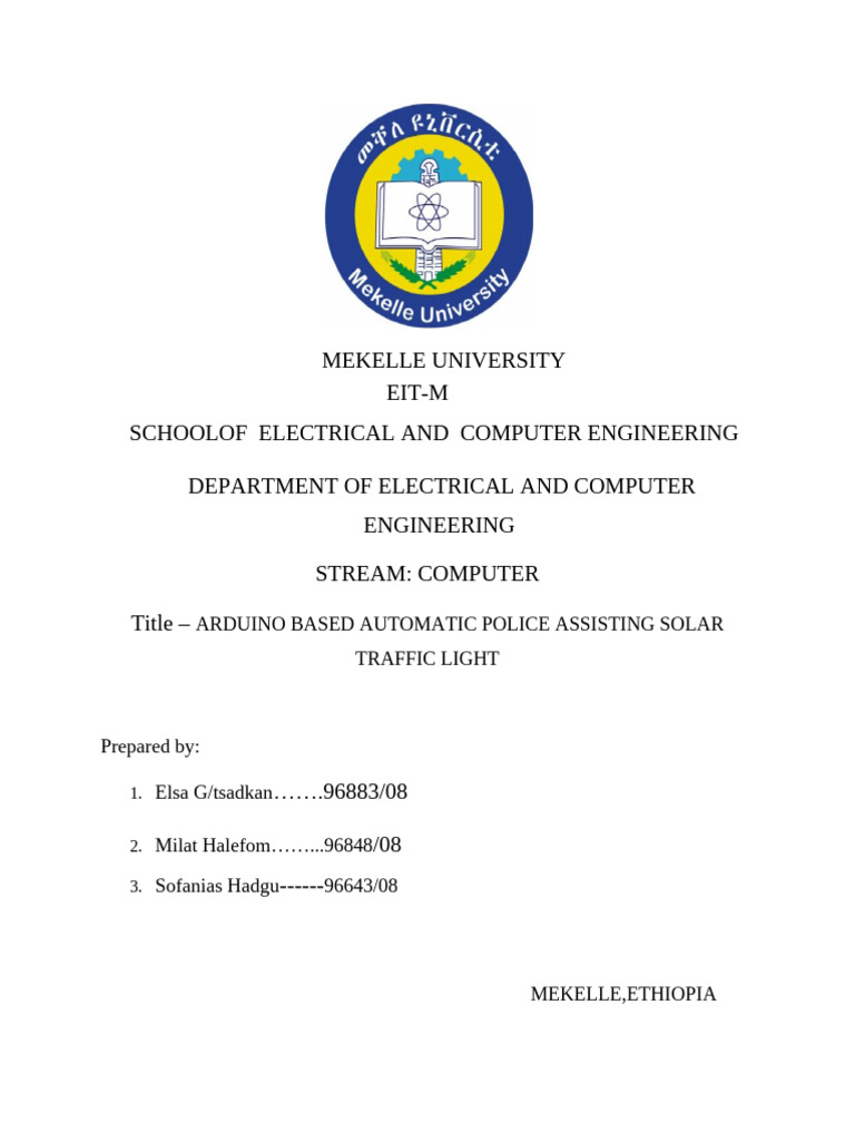 Traffic Light Final Editing | PDF | Diode | Rechargeable Battery