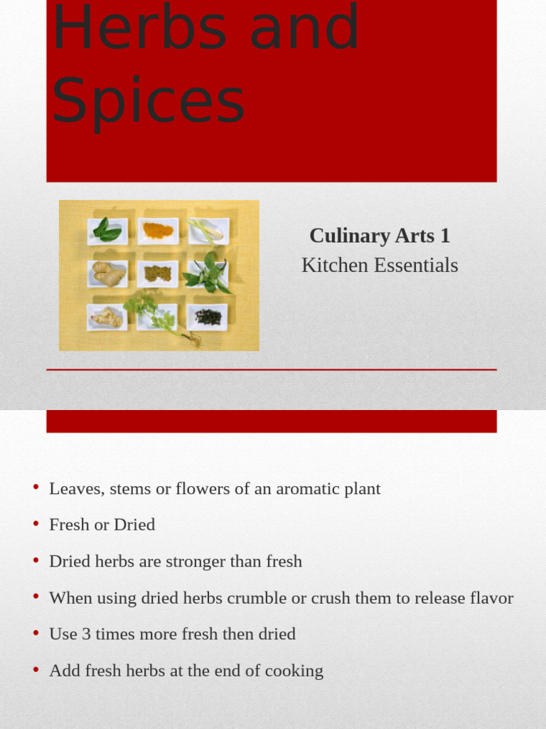 Herb and Spice Identification Guide | PDF | Spice | Mexican Cuisine