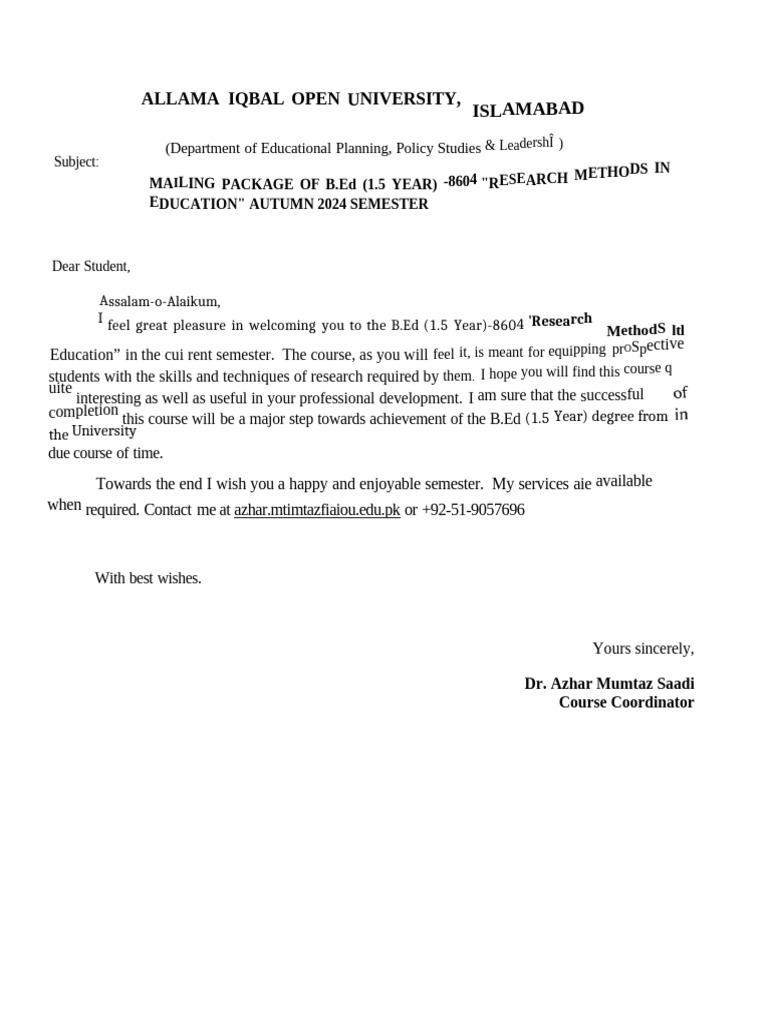 8604 Assignment B.ed | PDF | Science | Methodology