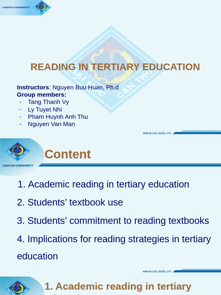 Reading-Ma Nhom 5 | PDF | Reading Comprehension | Textbook