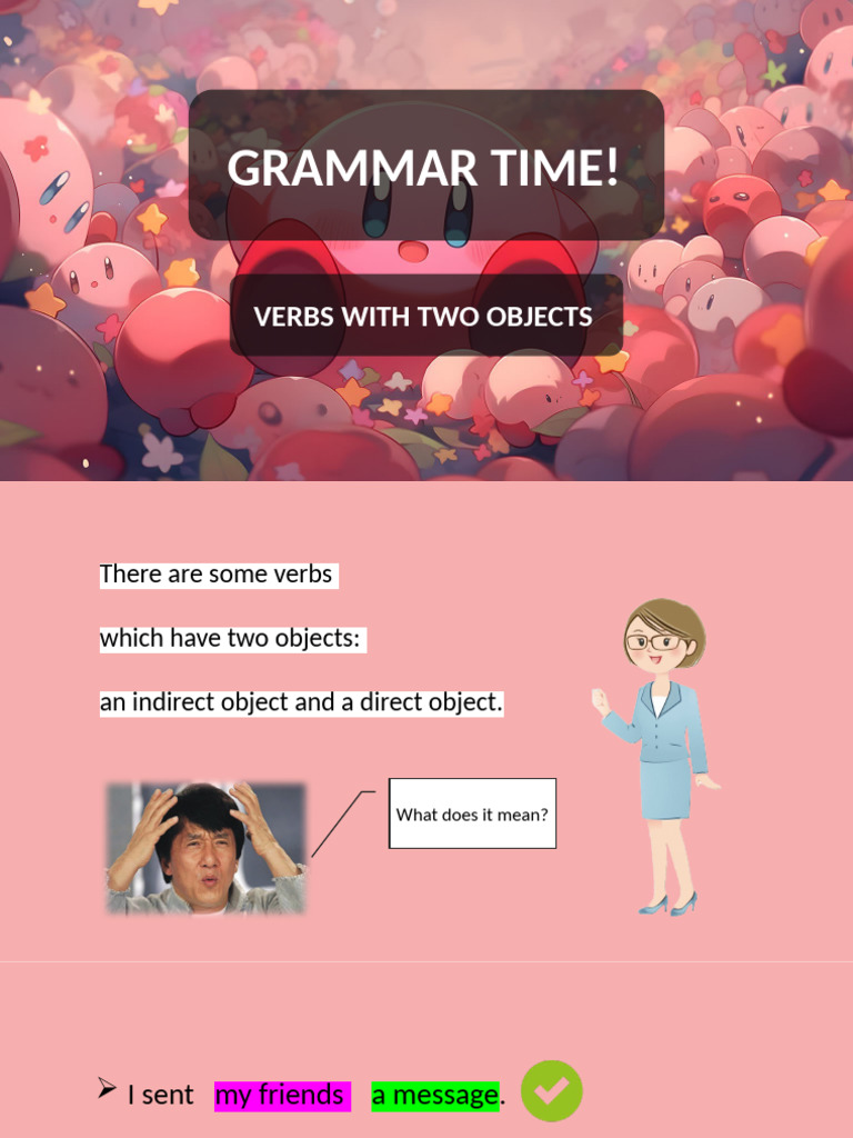 verbs with 2 objects | PDF | Object (Grammar) | Languages