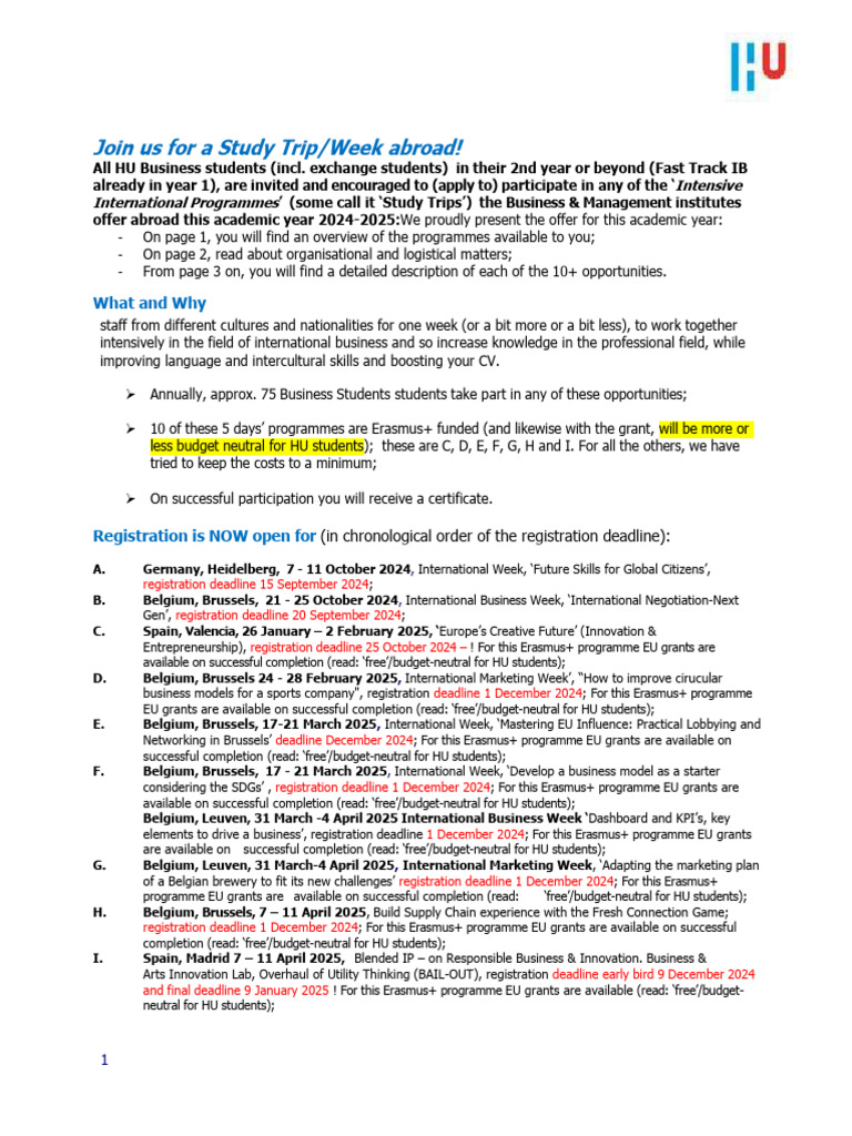 Intensive+International+Programmes+ +Study+Trips++2024 2025final | PDF | Cost Of Living ...