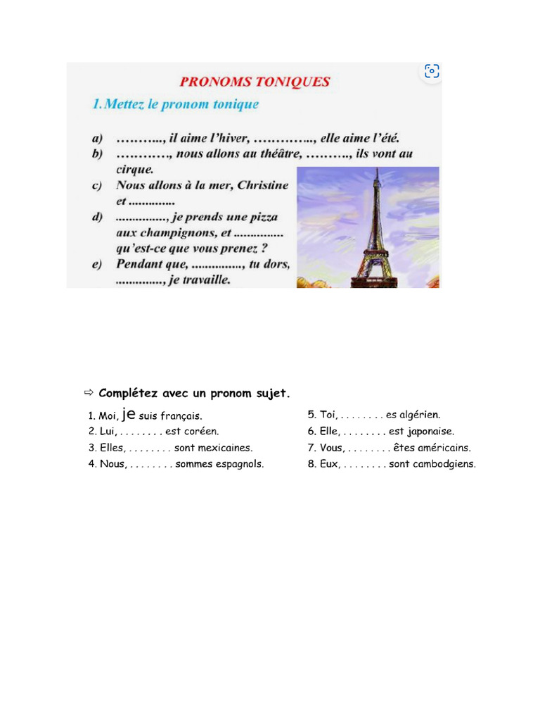 Fle Exercices | PDF