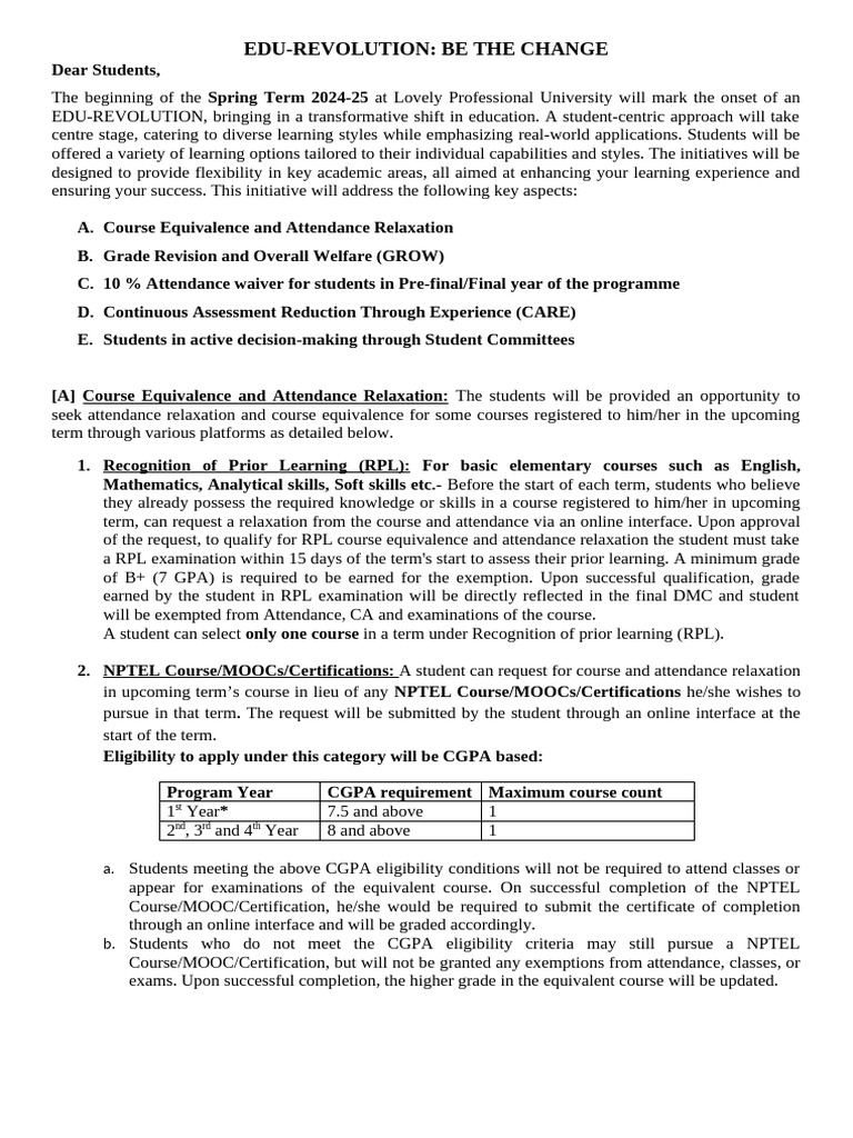 EDU Revolution Final Notice | PDF