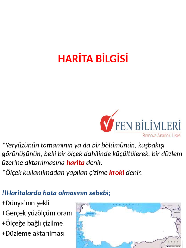 333 HARİTA BİLGİSİ | PDF