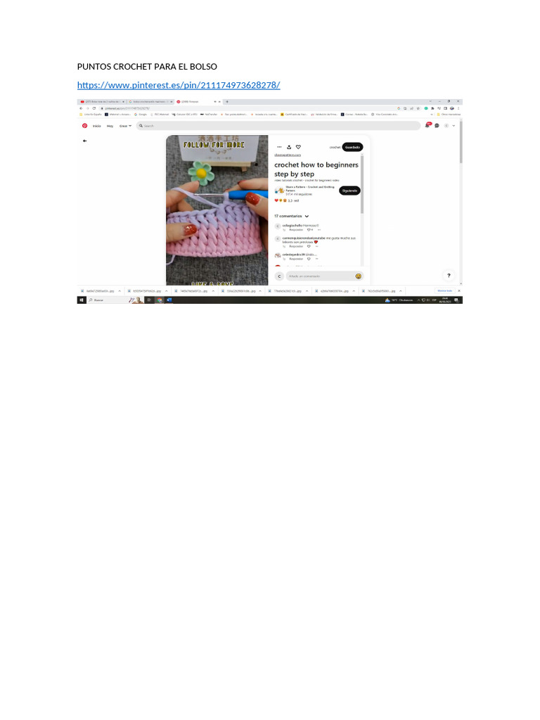 Puntos Crochet para El Bolso | PDF