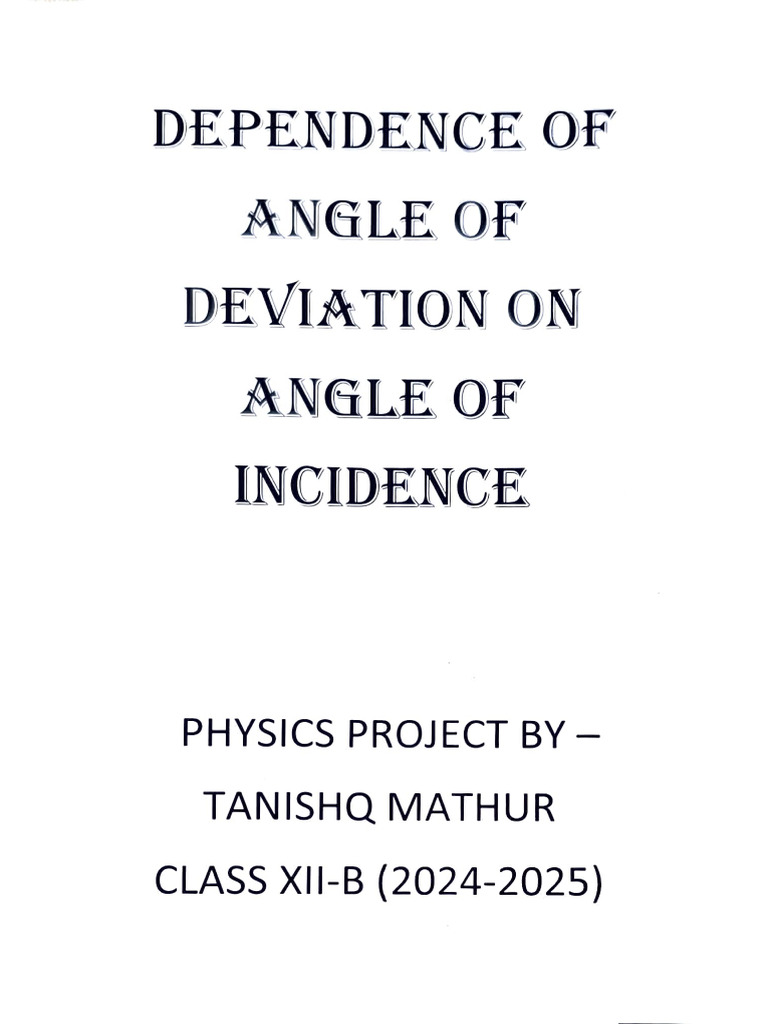 Physics 12 2025-2026 | PDF | Refractive Index | Refraction