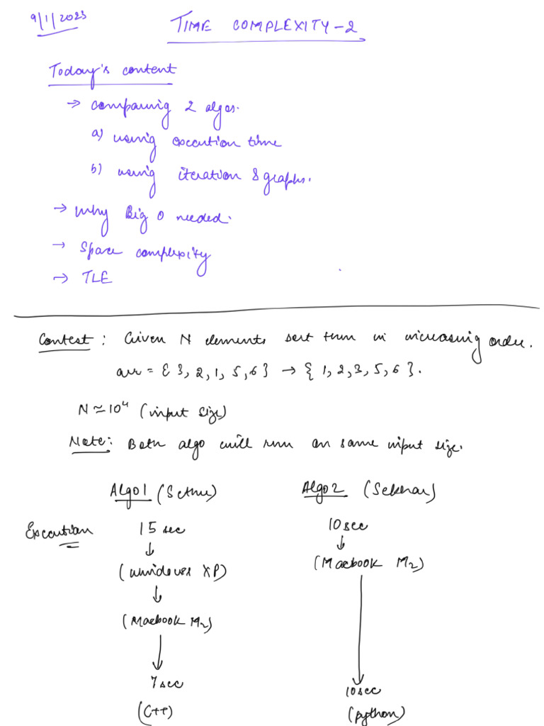 Time Complexity 2 | PDF