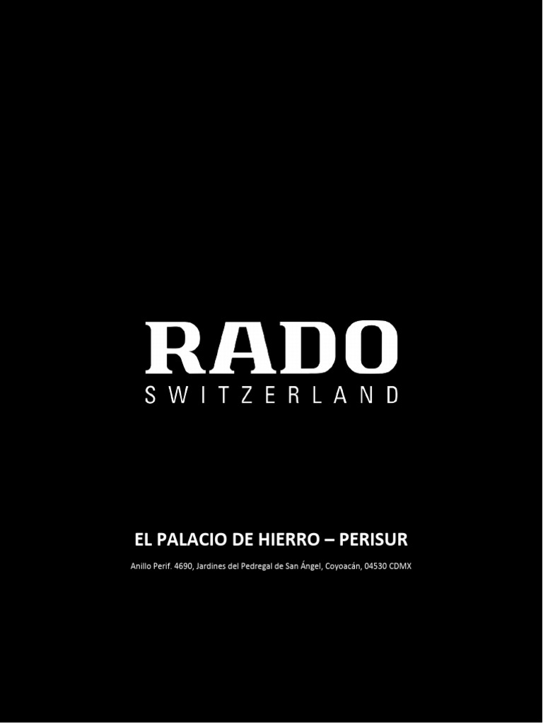 Catalogo Rado Equipos | PDF